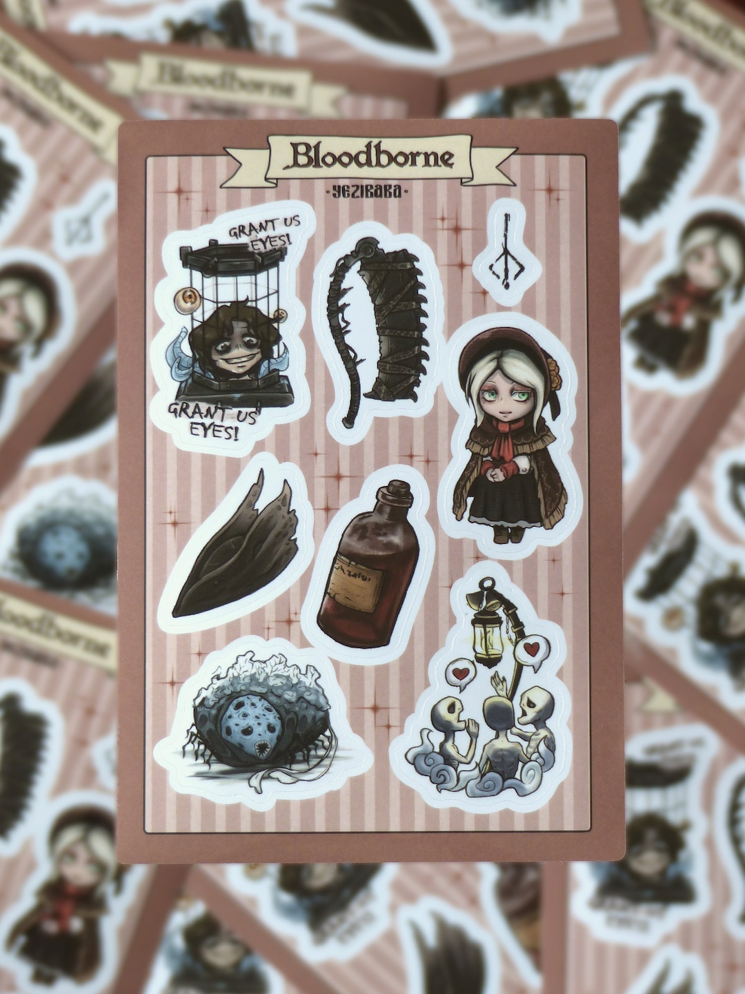 Bloodborne Vinyl Sticker Sheet - Etsy