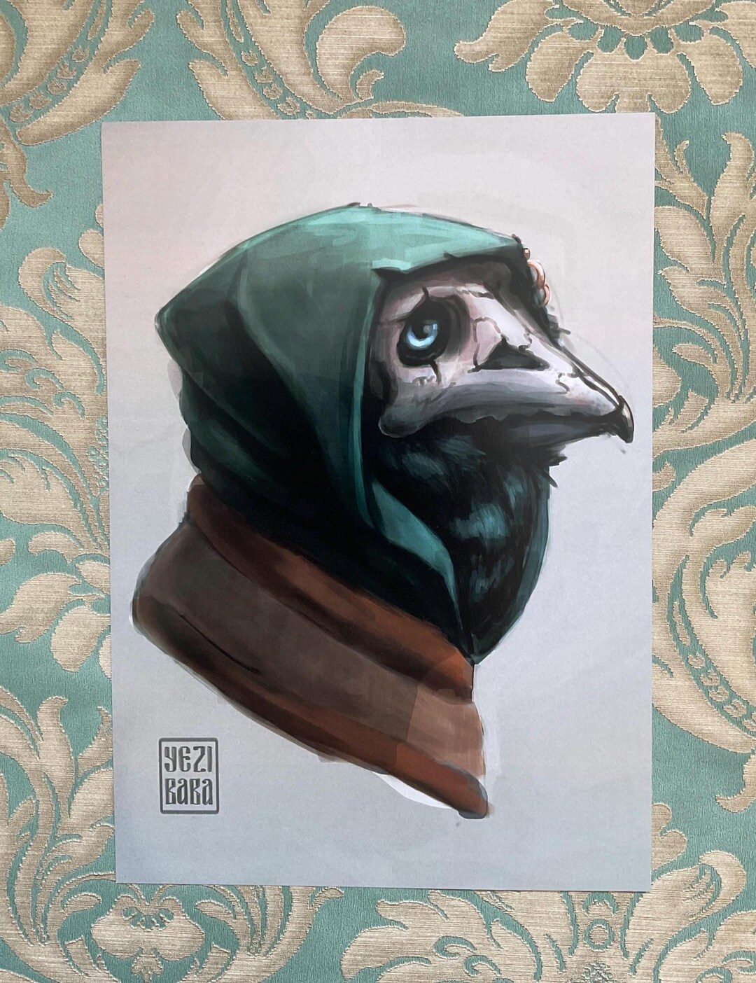 A4/ Medium Art Print Kenku Dungeons and Dragons - Etsy