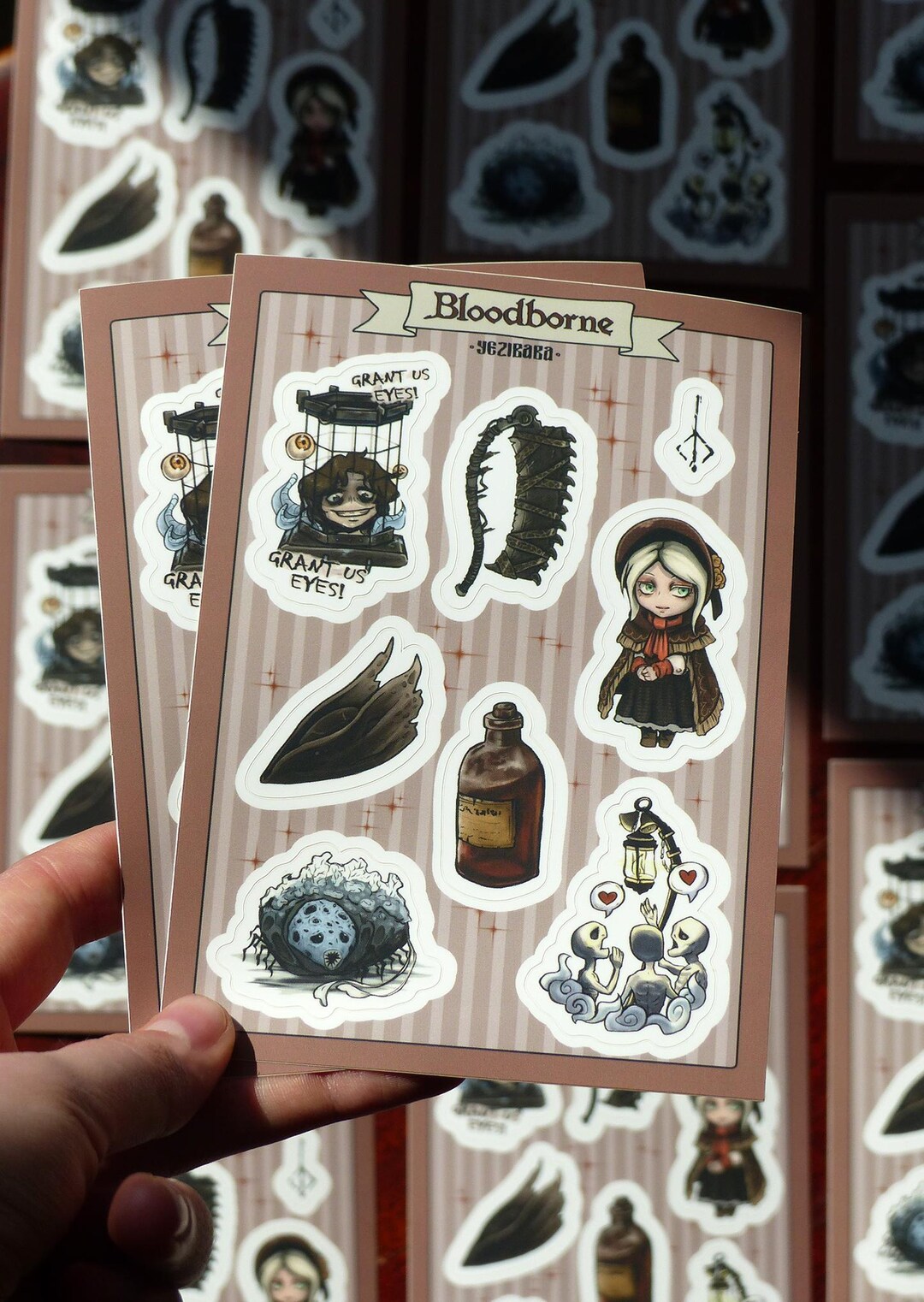 Bloodborne Vinyl Sticker Sheet - Etsy