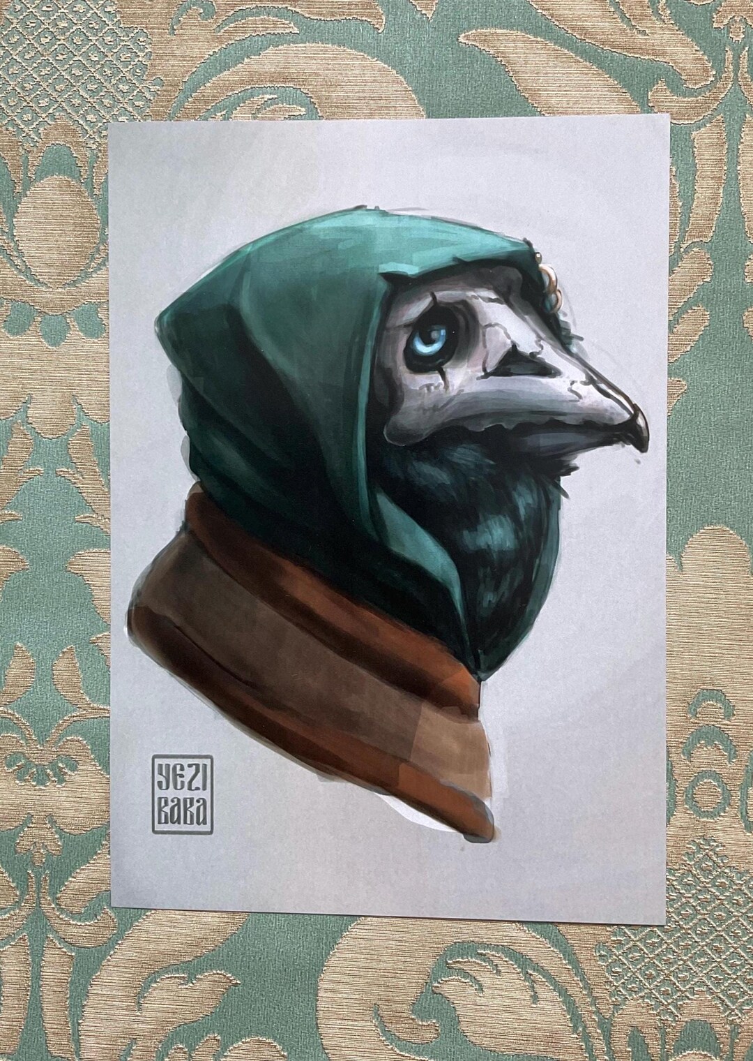 A5/ Small Art Print Kenku Dungeons and Dragons - Etsy