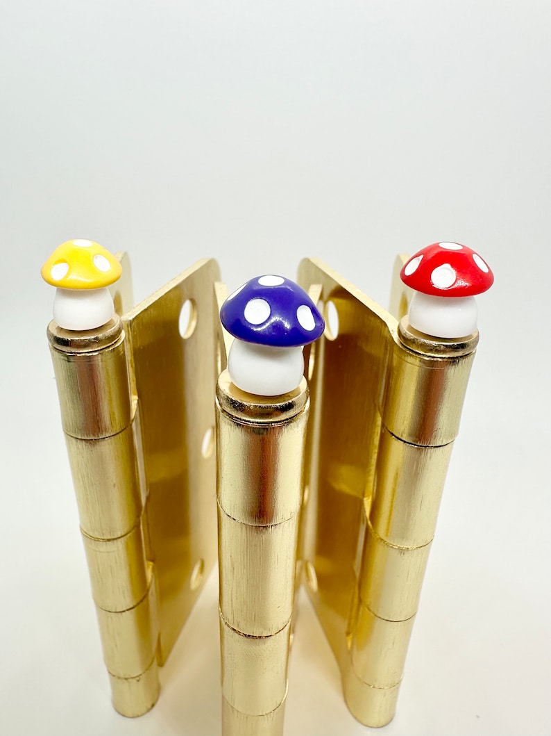 Mushroom Hinge Toppers: Cottagecore Home Decor, Magnet Set - Etsy