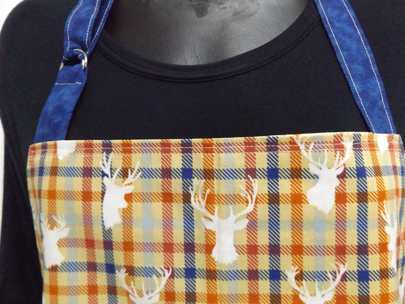 Reversible Bib Apron, Hunting and Boating Designs, Cotton 2-in-1 - Etsy