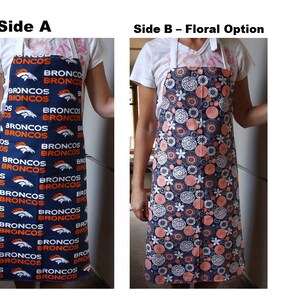 Reversible NFL Full Bib Apron Denver Broncos Football Team, Double ...