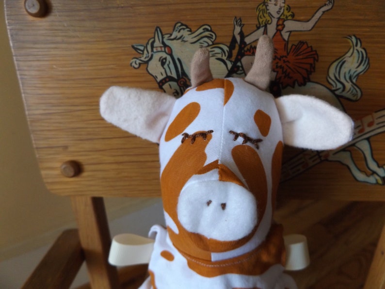 Topsy-turvy Stuffed Cow-pig Toy, 2-in-1 Reversible Soft Animal Baby ...