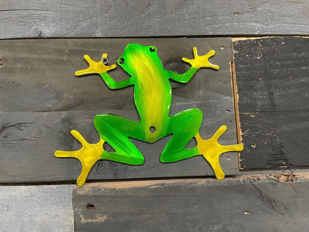 Aluminum Tree Frog Metal Art: Outdoor Garden Decor - Etsy