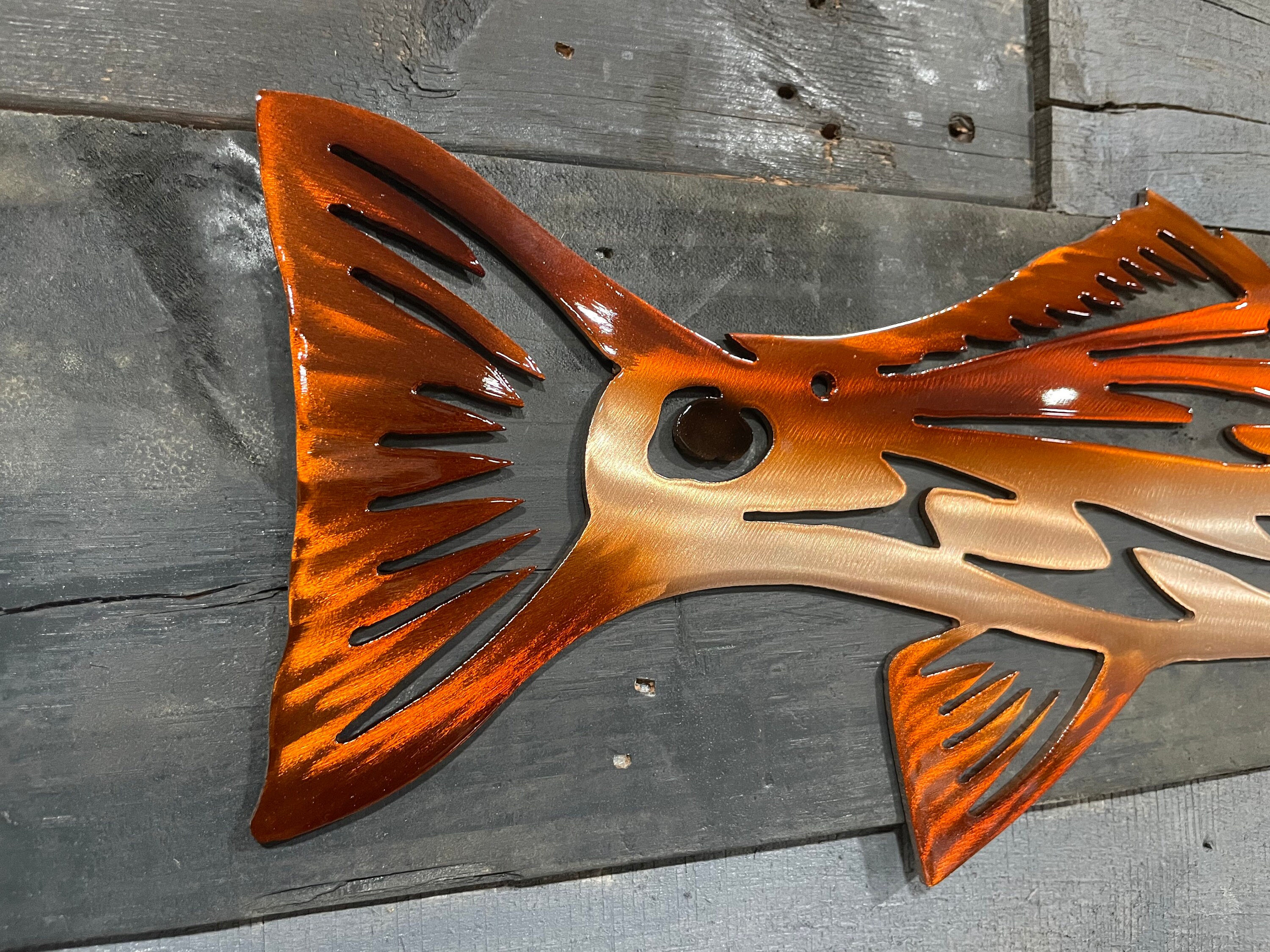 Redfish Metal Wall Art: Tropical Fish Decor - Etsy