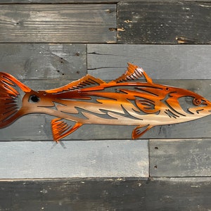 Redfish Metal Wall Art: Tropical Fish Decor - Etsy