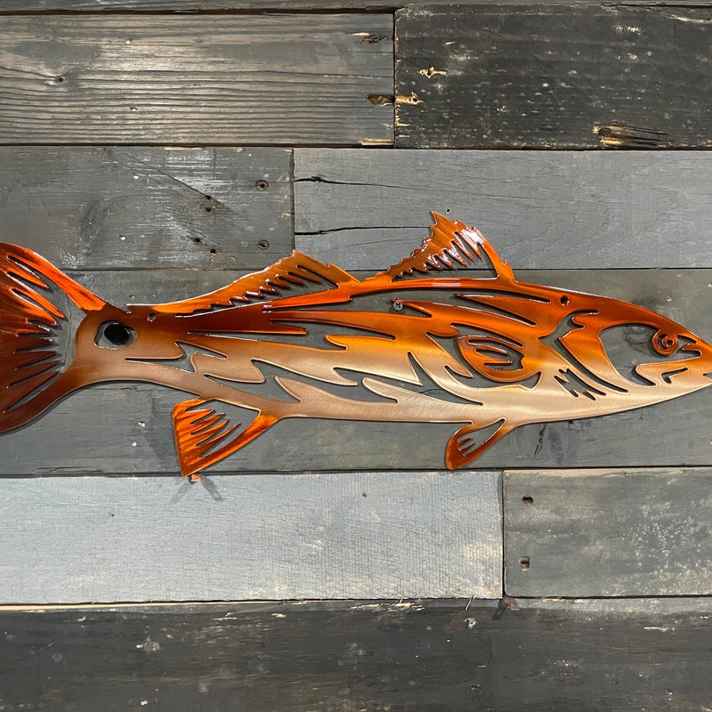 Redfish Tail Wall Art - Etsy