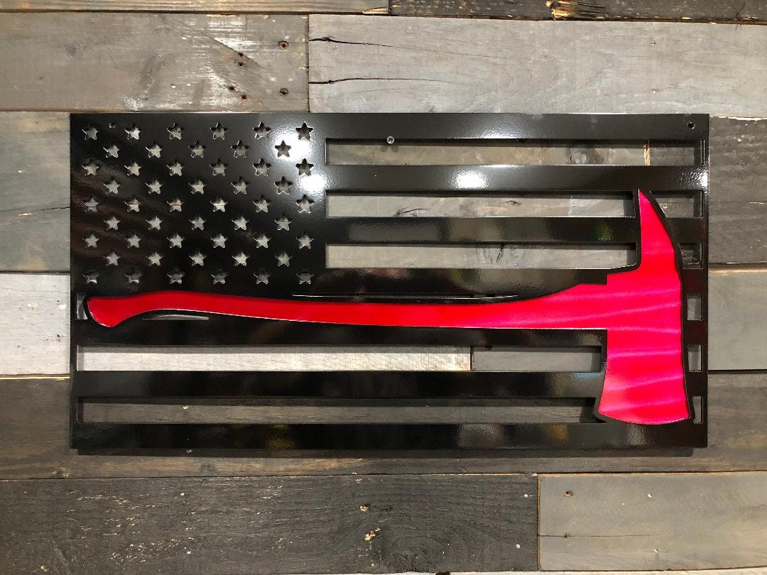 Fireman Flag, American Flag, Made in USA, Firemen, Fire Department ...