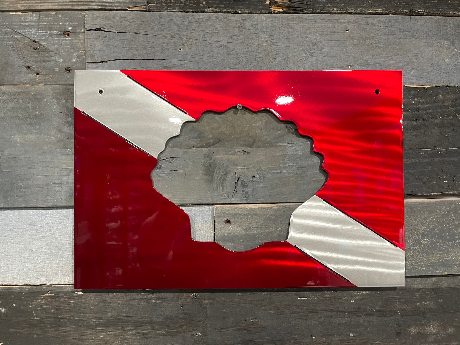 Dive Flag With Scallop Metal Sign Dive Flag Scallop Dive - Etsy