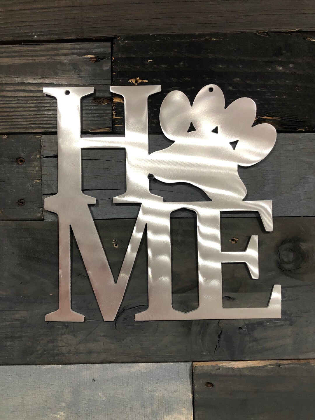 Aluminum Dog Home Sign: Puppy Paw Welcome Decor - Etsy