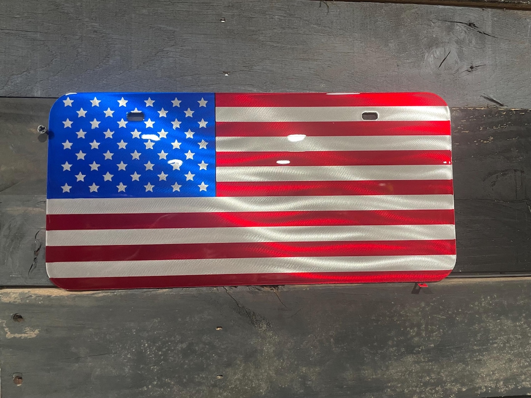 American Flag License Plate, Custom License Plate, Personalized License ...