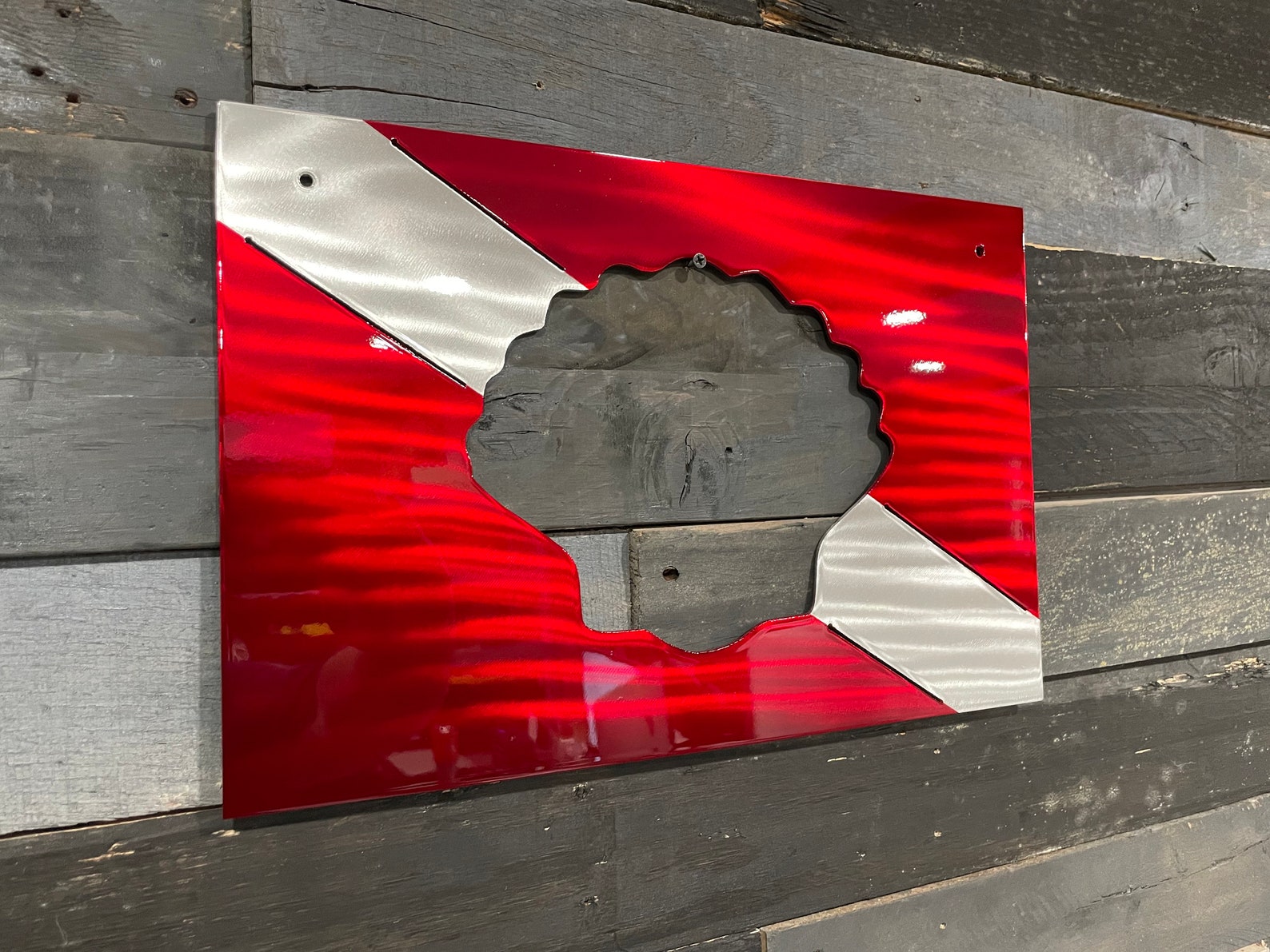Dive Flag With Scallop Metal Sign Dive Flag Scallop Dive - Etsy