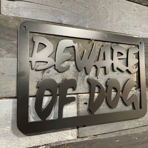 Beware of Dog Sign, Beware of Dog Metal Sign, Dog Sign, Metal Dog Sign ...