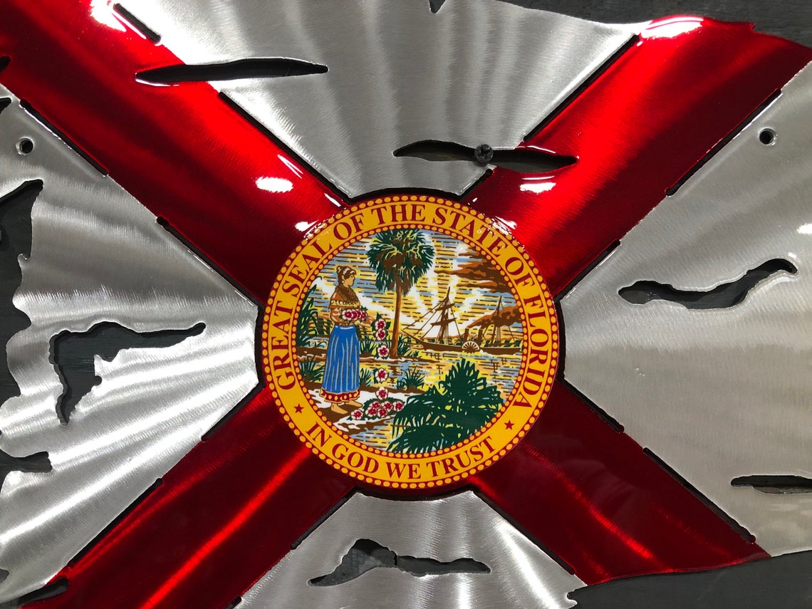 State of Florida Flag Florida Seal Florida Flag Florida - Etsy
