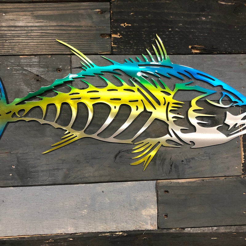 Metal Fish Art - Etsy