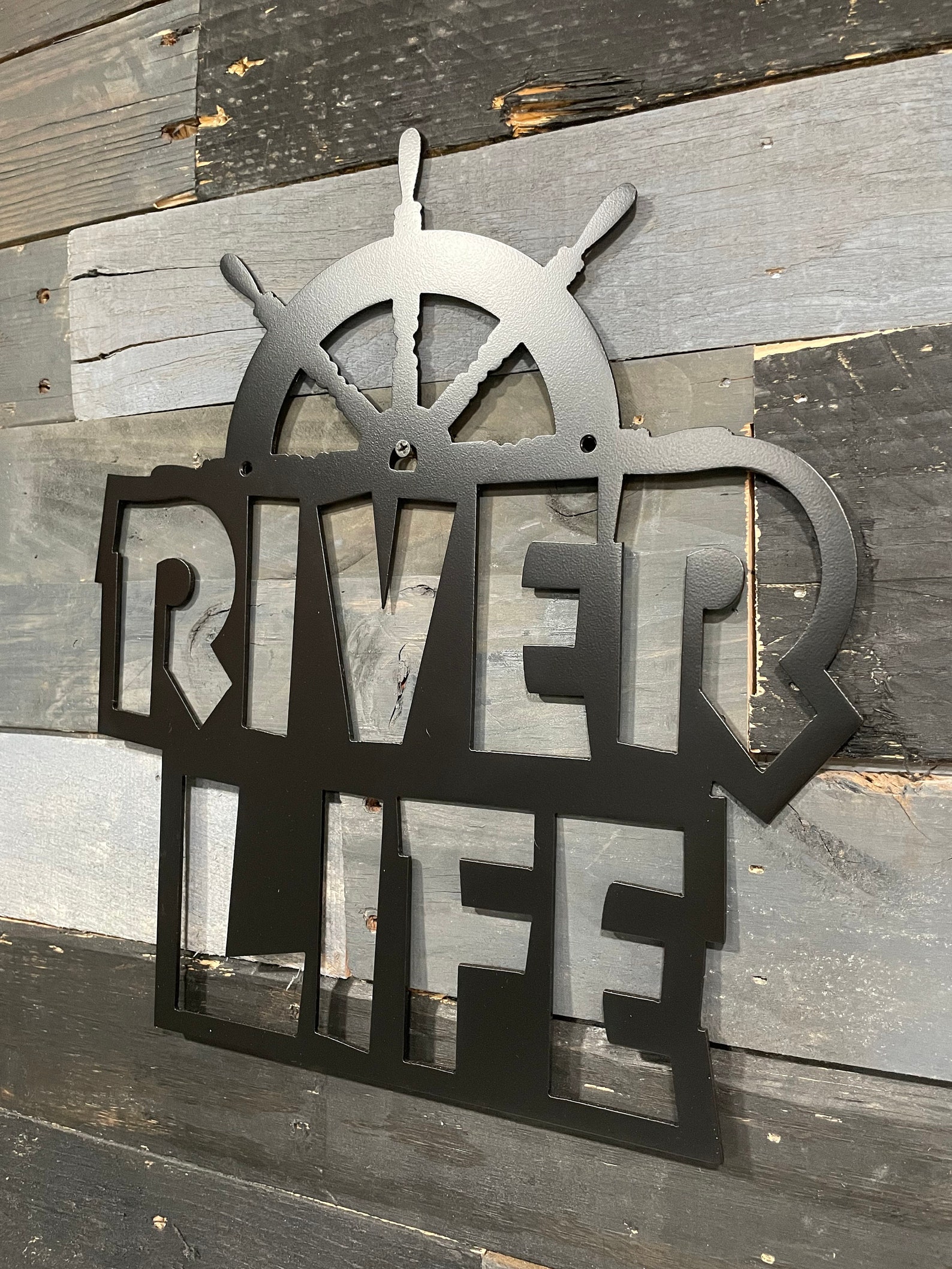 River Life River Life Sign Custom River Life Sign Metal - Etsy
