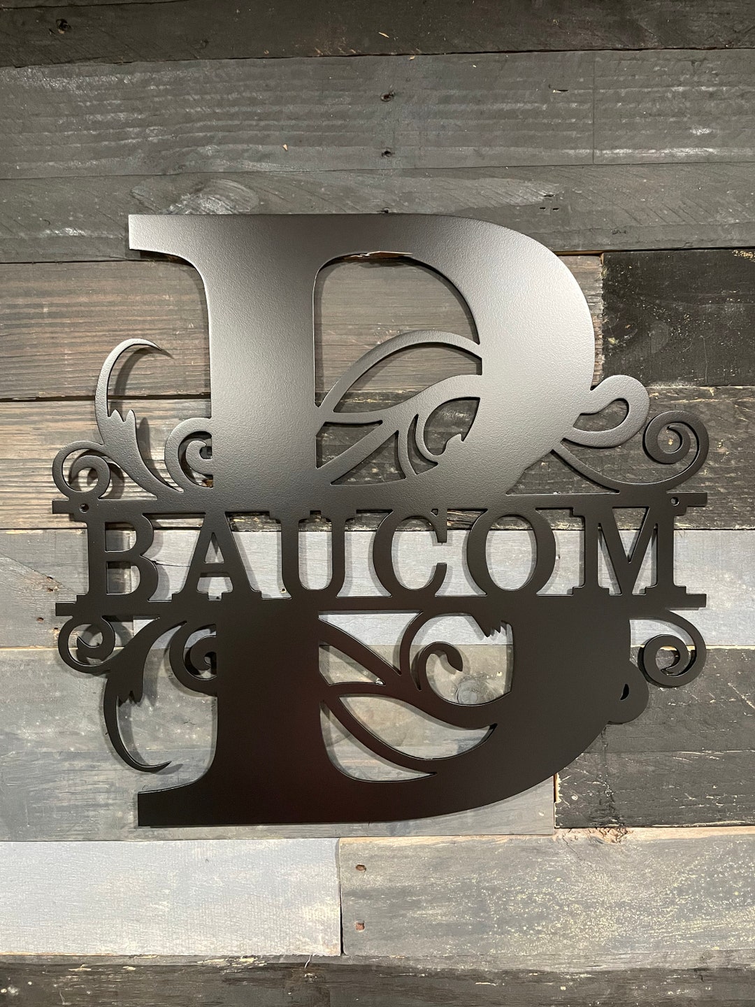 Personalized Family Name Sign, Custom Metal Family Sign, Custom Family ...