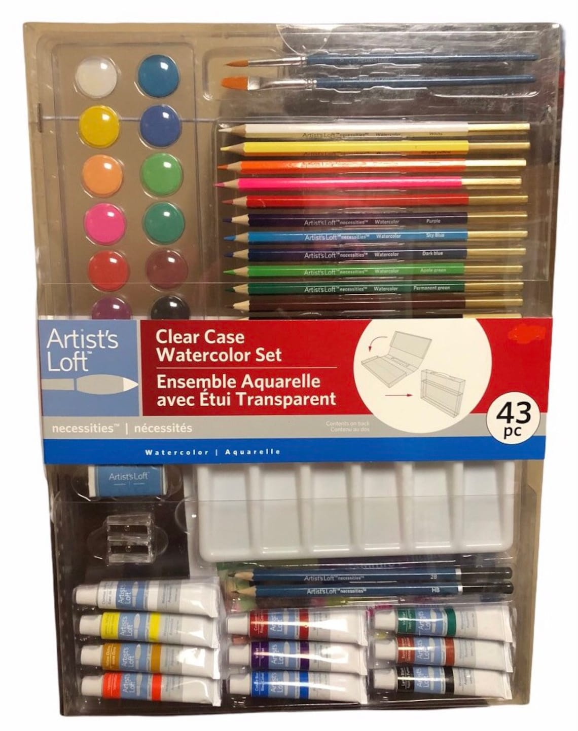 Artists Loft Art Set 43 piece water color paint and pencil | Etsy