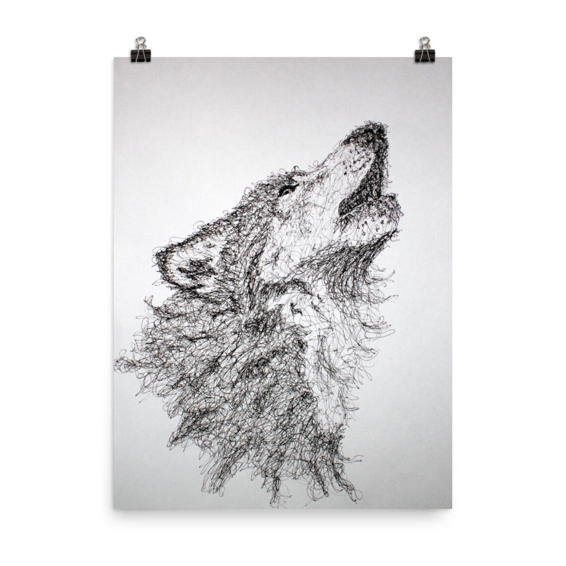 Howling Wolf - Etsy