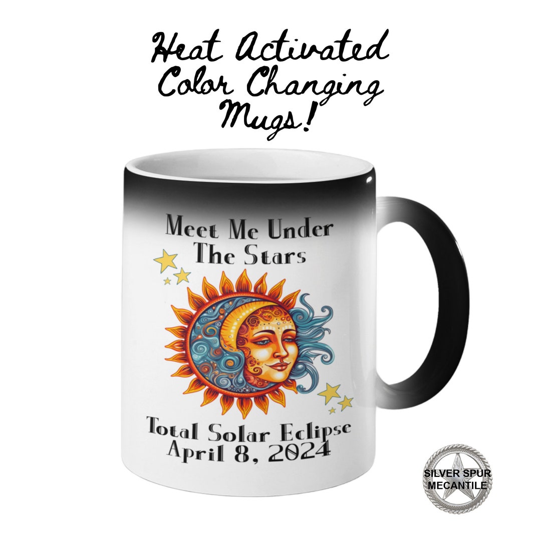 Heat Activated Magic Mug Solar Eclipse Mug, April 8, 2024 Souvenir ...