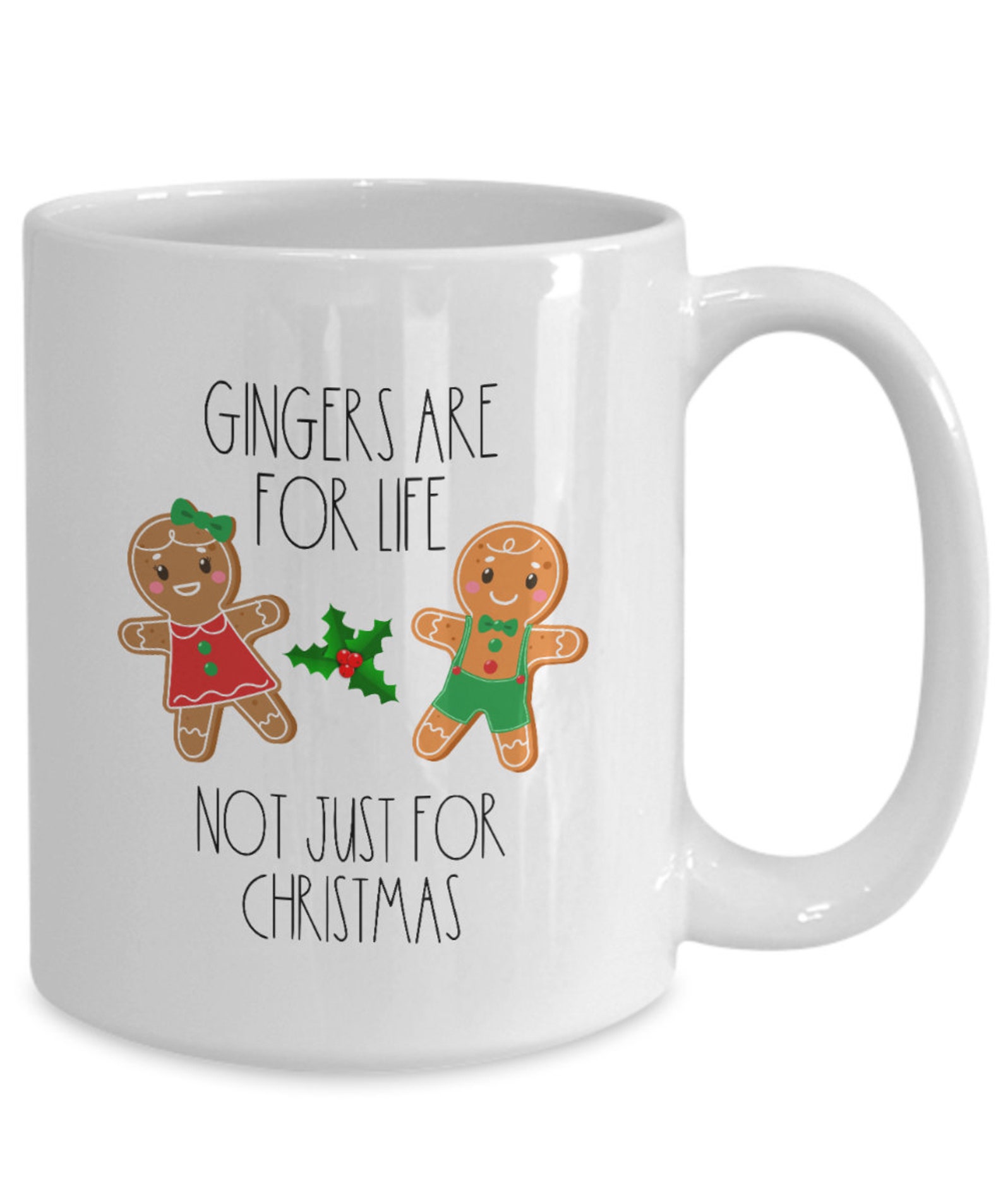 Gift for Redheads, Christmas Gingerbread Mug, Gingers Are for Life ...