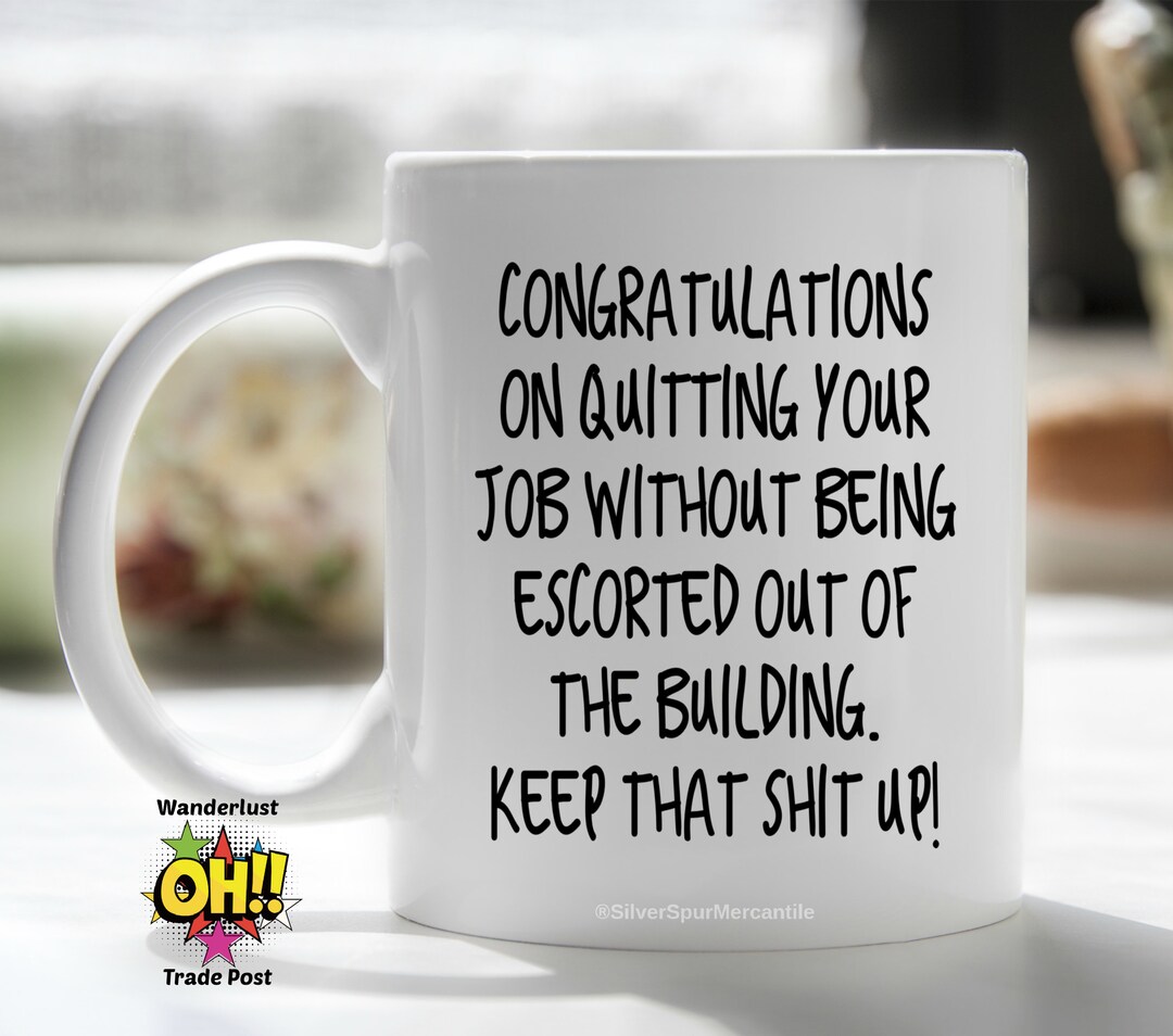 Congrats New Job Gift, Funny New Job Gift, Quitting Job Gift for ...