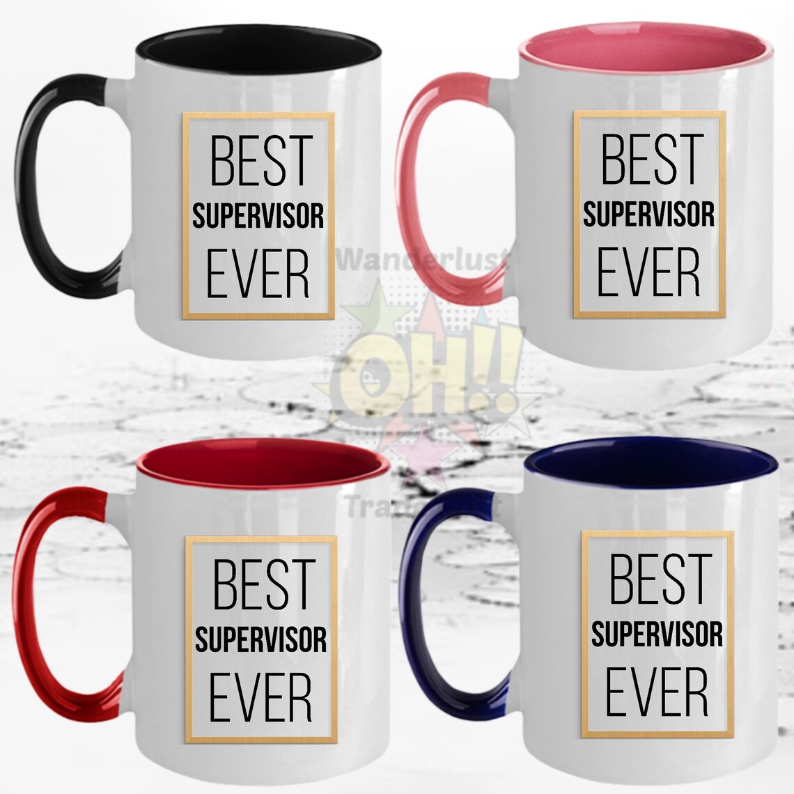 Personalized Supervisor Mug Best Supervisor Ever Gift Boss | Etsy