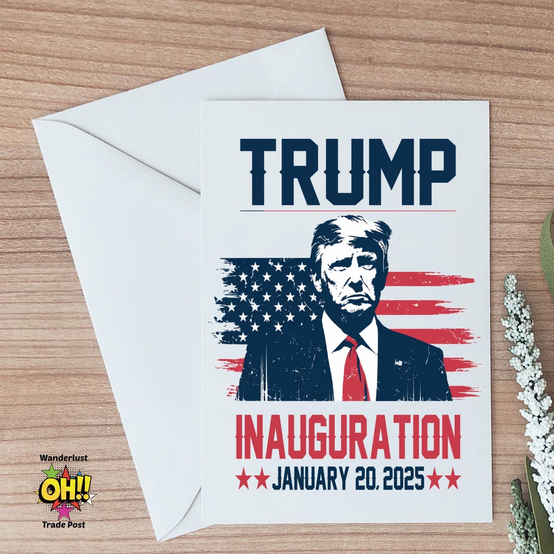 Trump Inauguration Card 2025, Donald Trump Inauguration, Commemorative ...