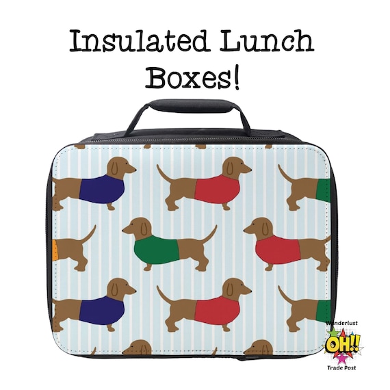 Dachshund Cute Insulated Lunch Box Weiner Dog Lunchbox Dog - Etsy