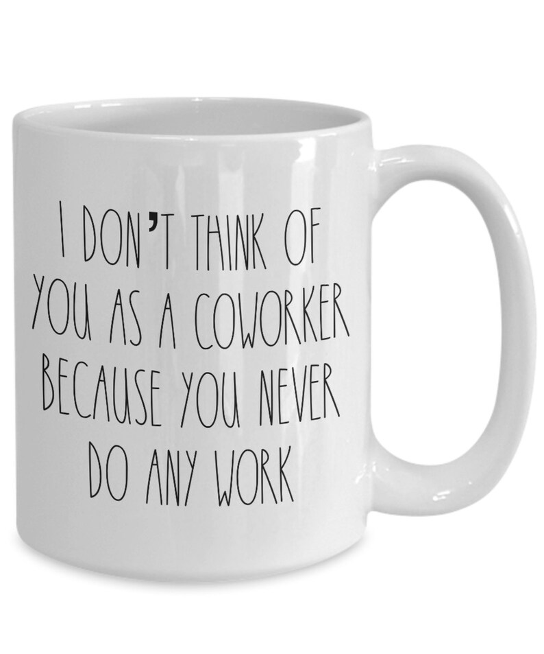 Funny Office Humor Gift Mug for Coworker Lazy Coworker Mug - Etsy