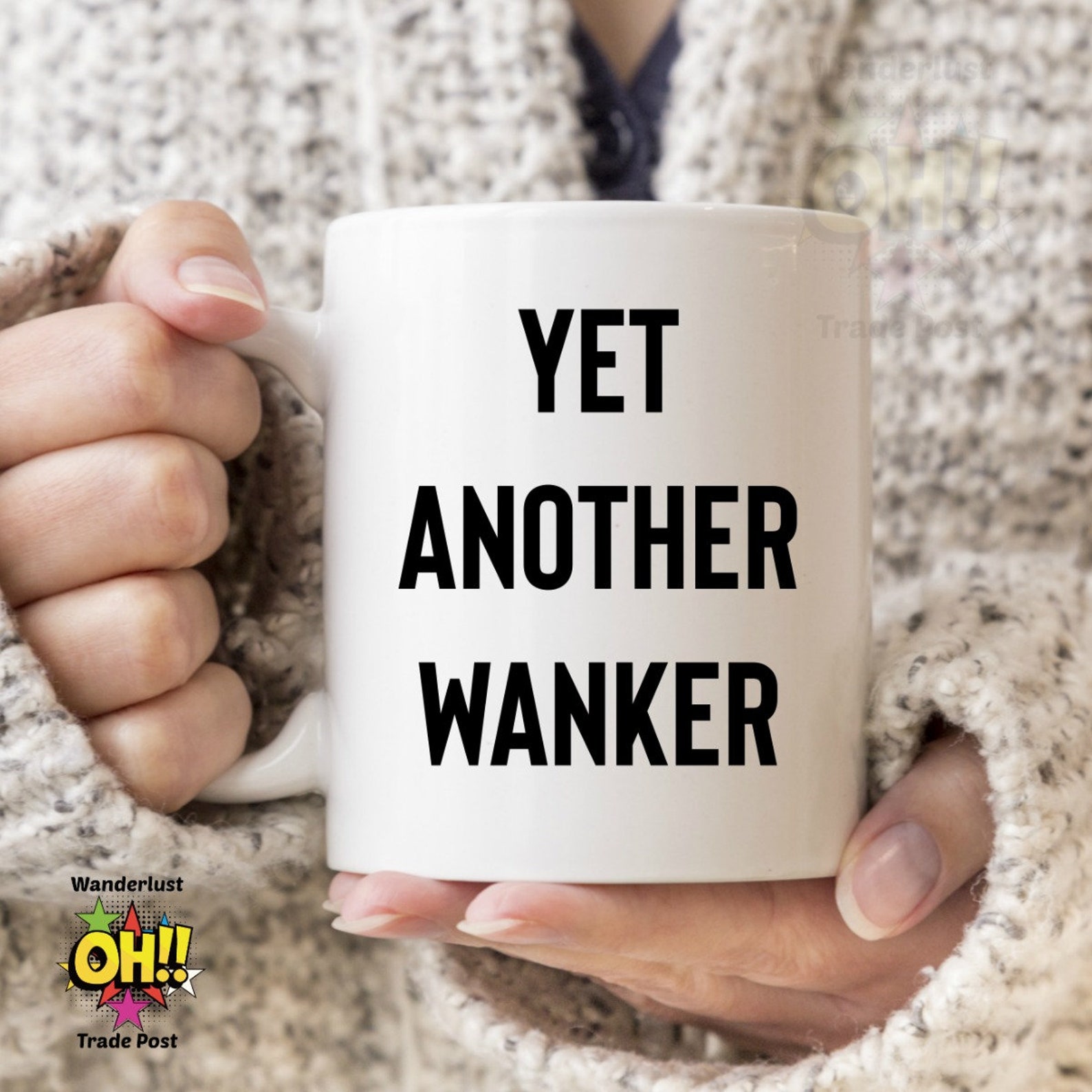 Funny Wanker Mug Snarky Gift for Coworker Funny Friend Gag Gift Large ...