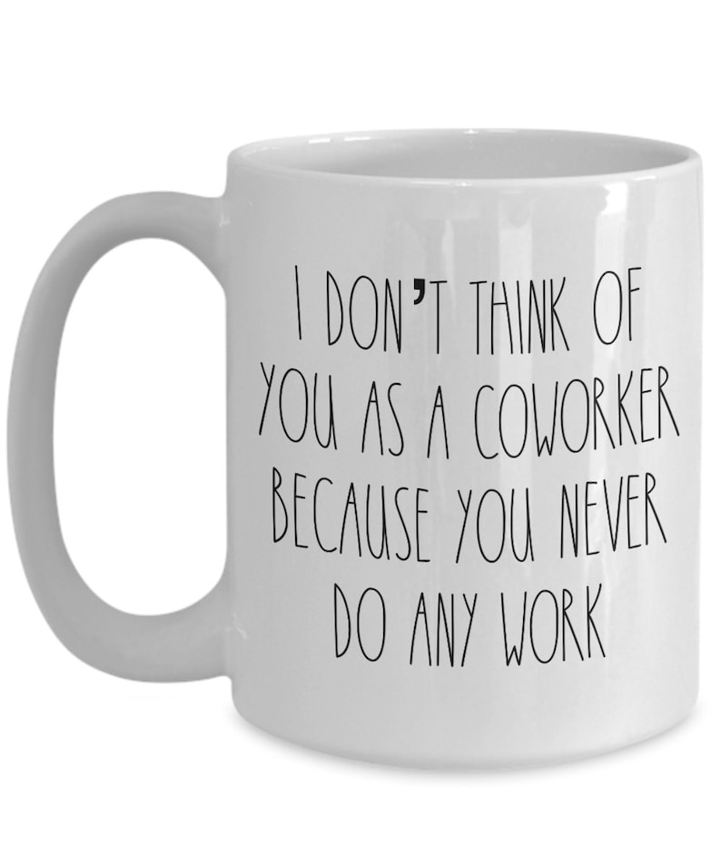 Funny Office Humor Gift Mug for Coworker Lazy Coworker Mug - Etsy