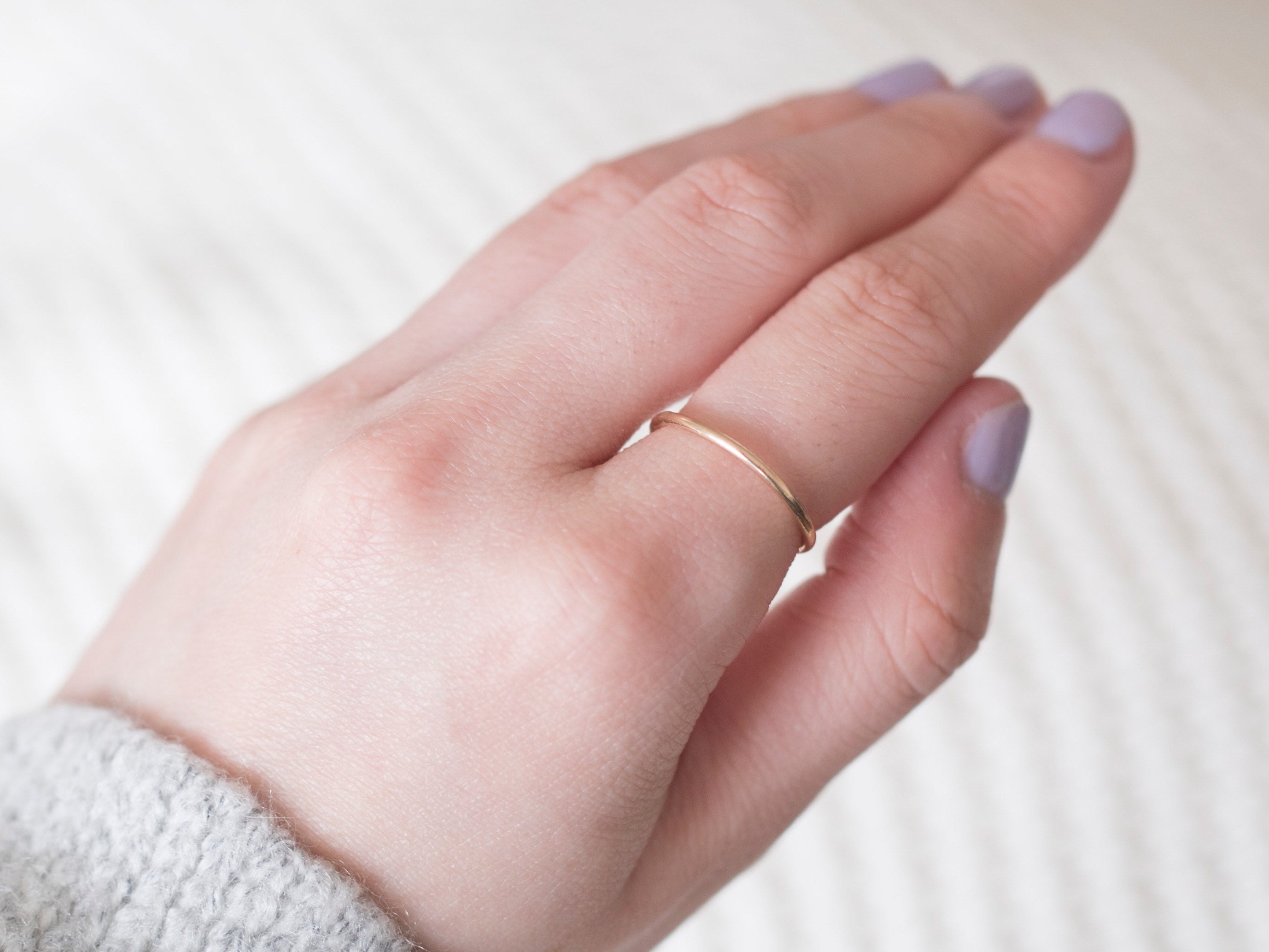 Thin Gold Filled Ring Dainty Gold Ring Delicate Gold Ring - Etsy