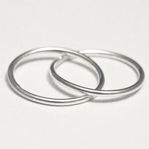 Sterling Silver Interlocking Rings, Double Intertwined Rings, Criss ...