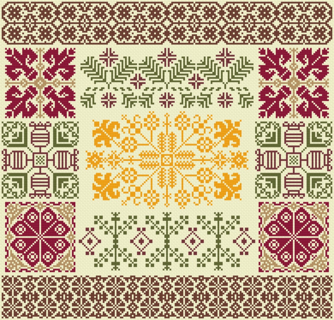 Medieval Motives Cross Stitch Pattern, Counted Cross Stitch Pattern - Etsy