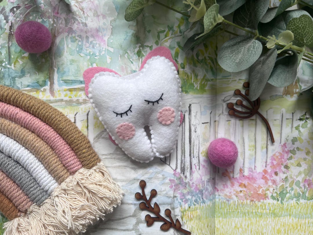 Tooth Fairy, Tooth Fairy Cushion, Tooth Fairy Plushie, Felt Tooth, Felt ...