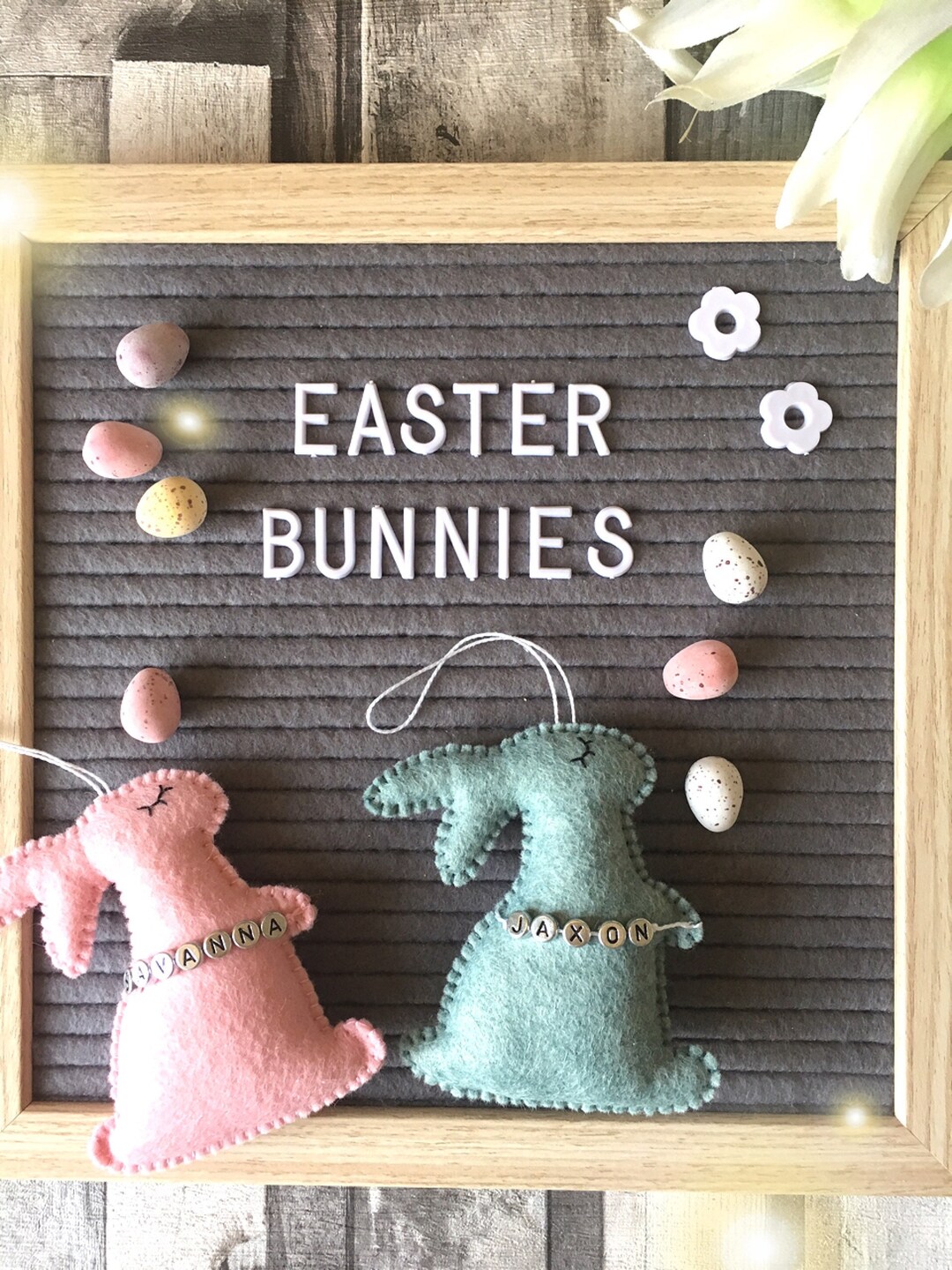 Easter Bunny, Felt Bunny, Felt Bunny Decor, Bunny Decoration, Eater ...