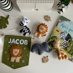 Safari Garland, Felt Garland, Animal Garland, Safari Decor, Safari ...