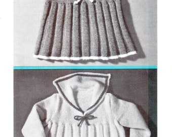 Knitting Pattern Little Girls Lacy Sailor Dress PDF Pattern No. 0182 ...