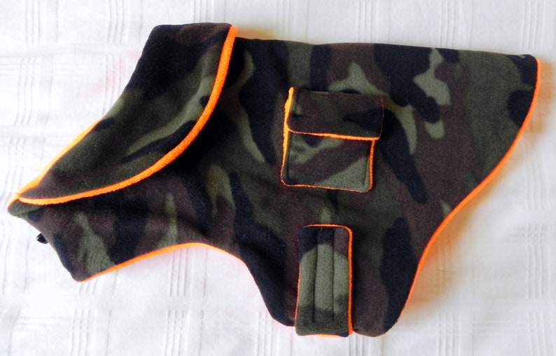 Pug Snuggly's Cargo Camo Fleece/winter Jacket - Etsy