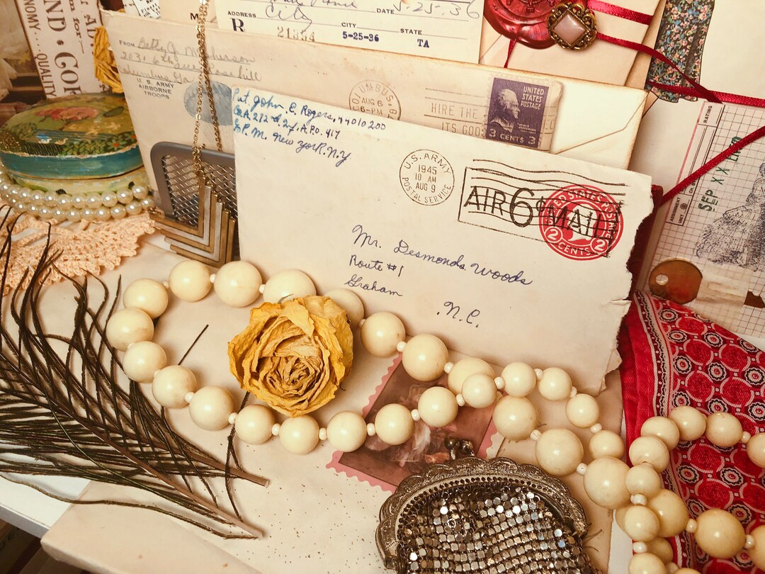 Vintage Memento Box Curated Vintage Assemblage Scrapbooking Ephemera ...