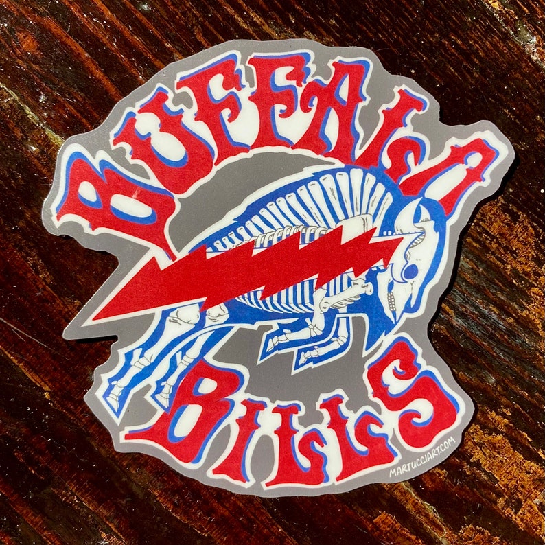 Buffalo Bills Sticker // Vinyl Sticker // Grateful Dead // - Etsy
