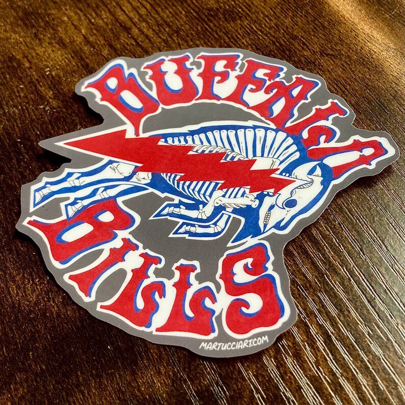 Buffalo Bills Sticker // Vinyl Sticker // Grateful Dead // - Etsy