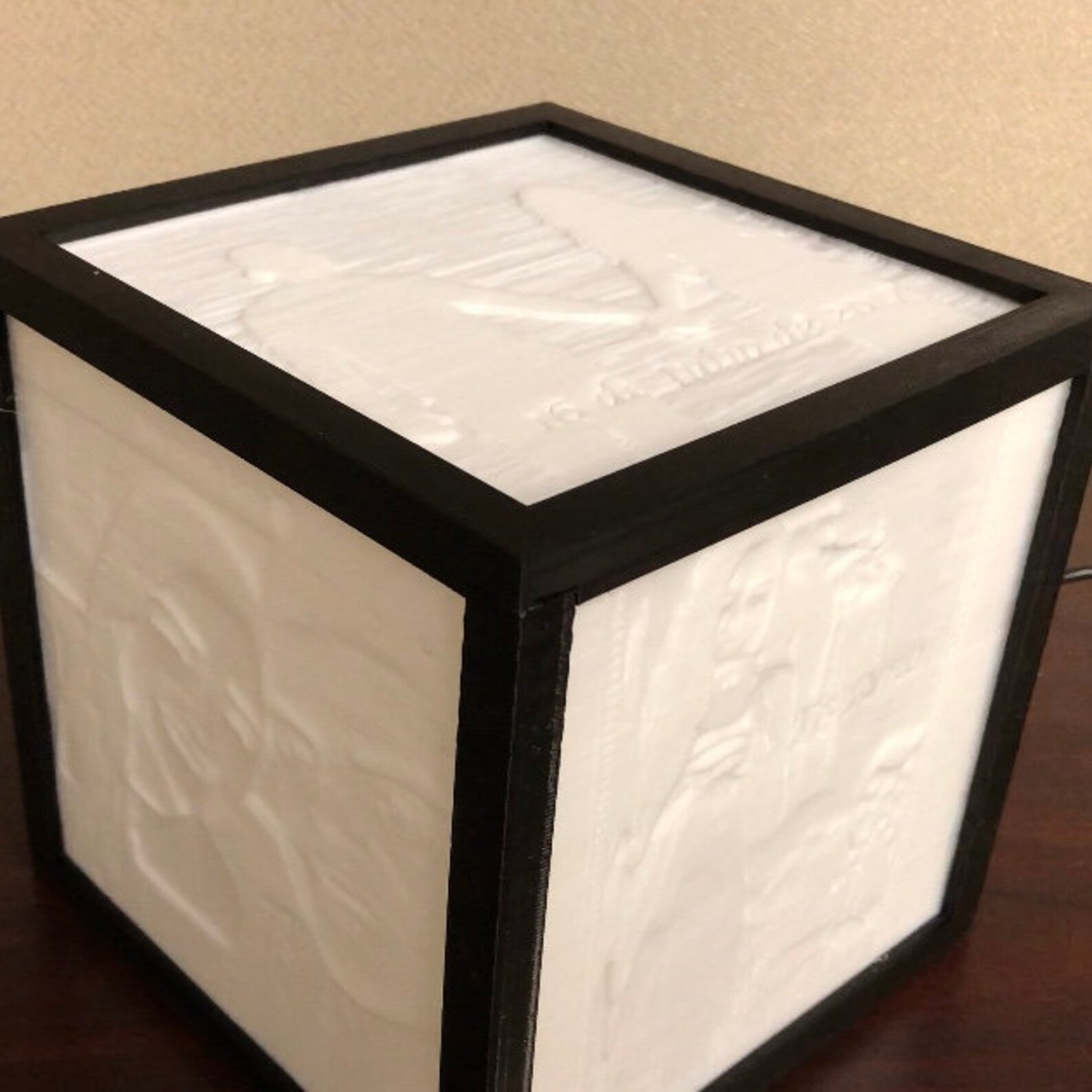 3D Printed Photo Cube - Etsy
