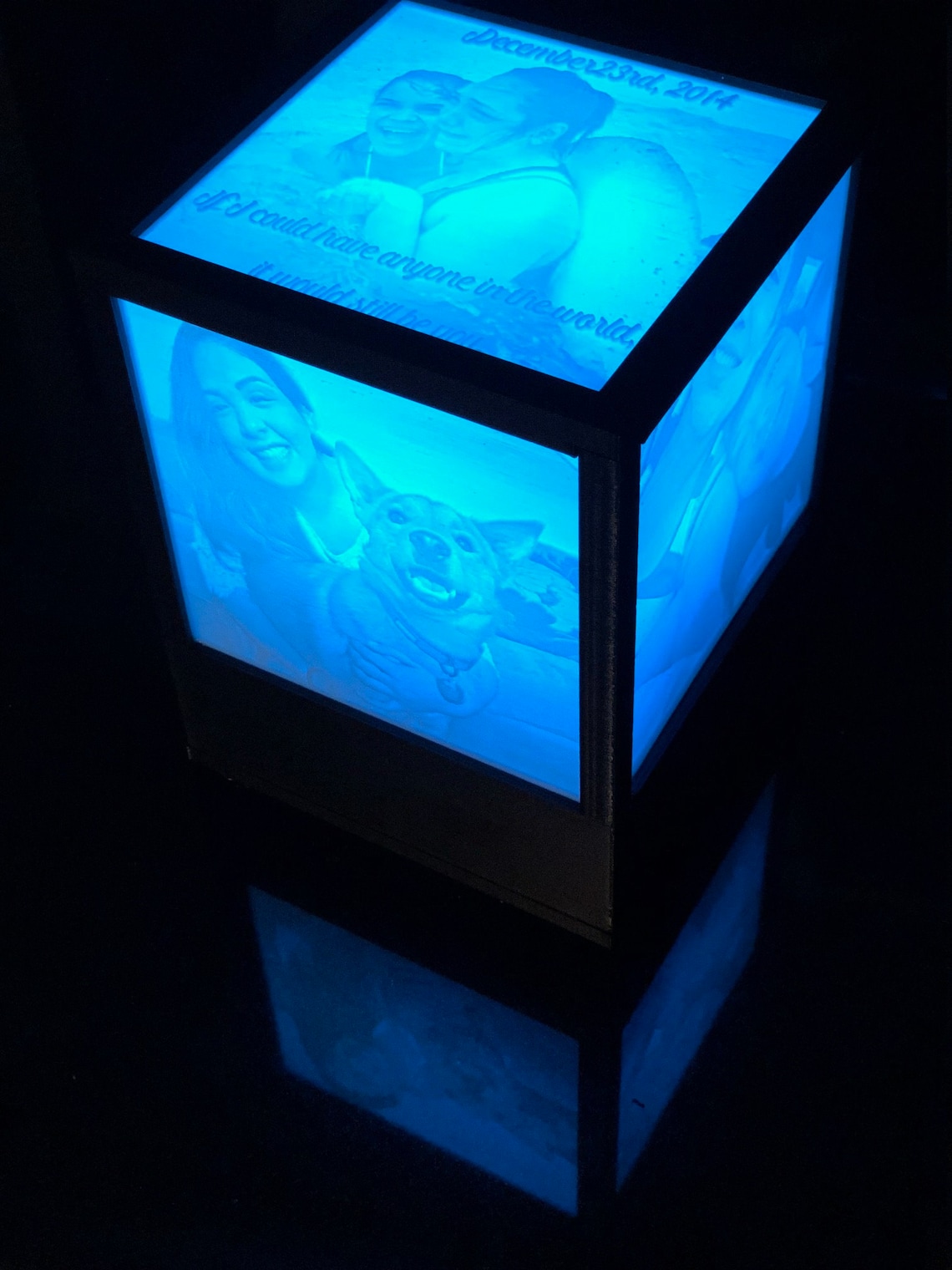 3D Printed Photo Cube - Etsy