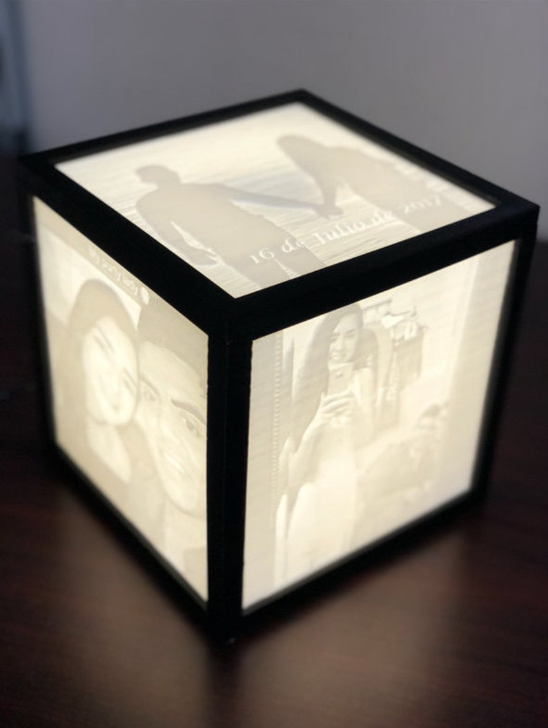 3D Printed Photo Cube - Etsy