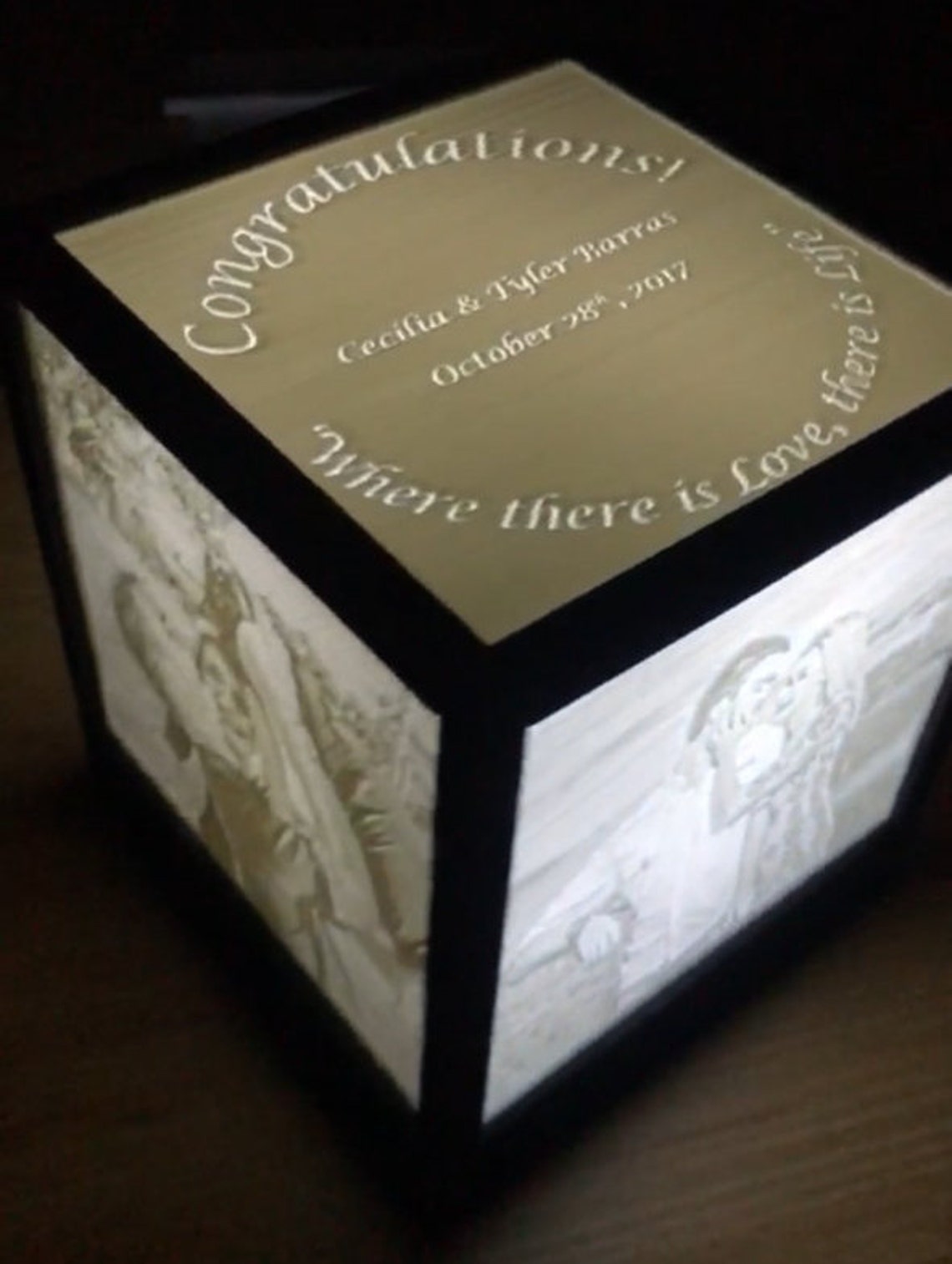 3D Printed Photo Cube - Etsy