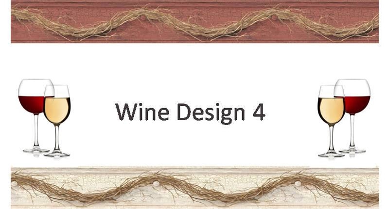 21 x Small Wine bottle Border style labels with an attractive | Etsy