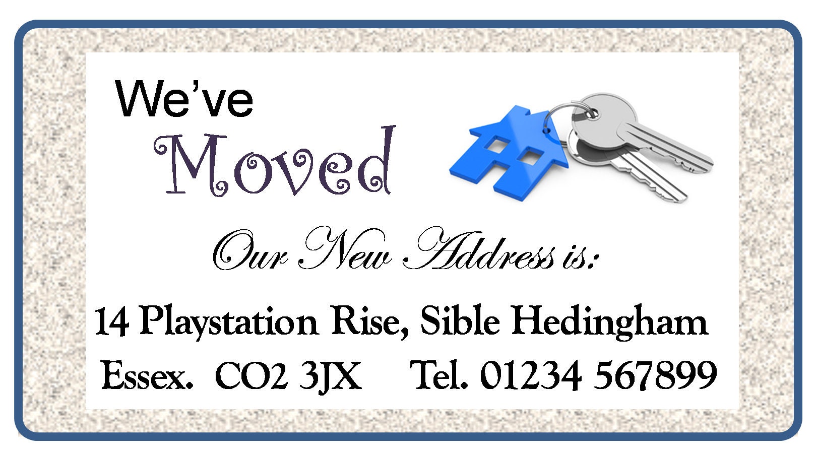 40 X Custom Moving House Labels 46mm X 26mm. Medium Sized | Etsy UK